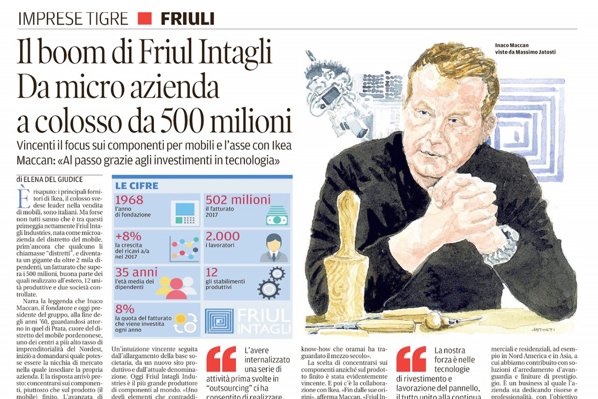 Il boom di Friul Intagli. Da micro azienda a colosso da 500 milioni ...